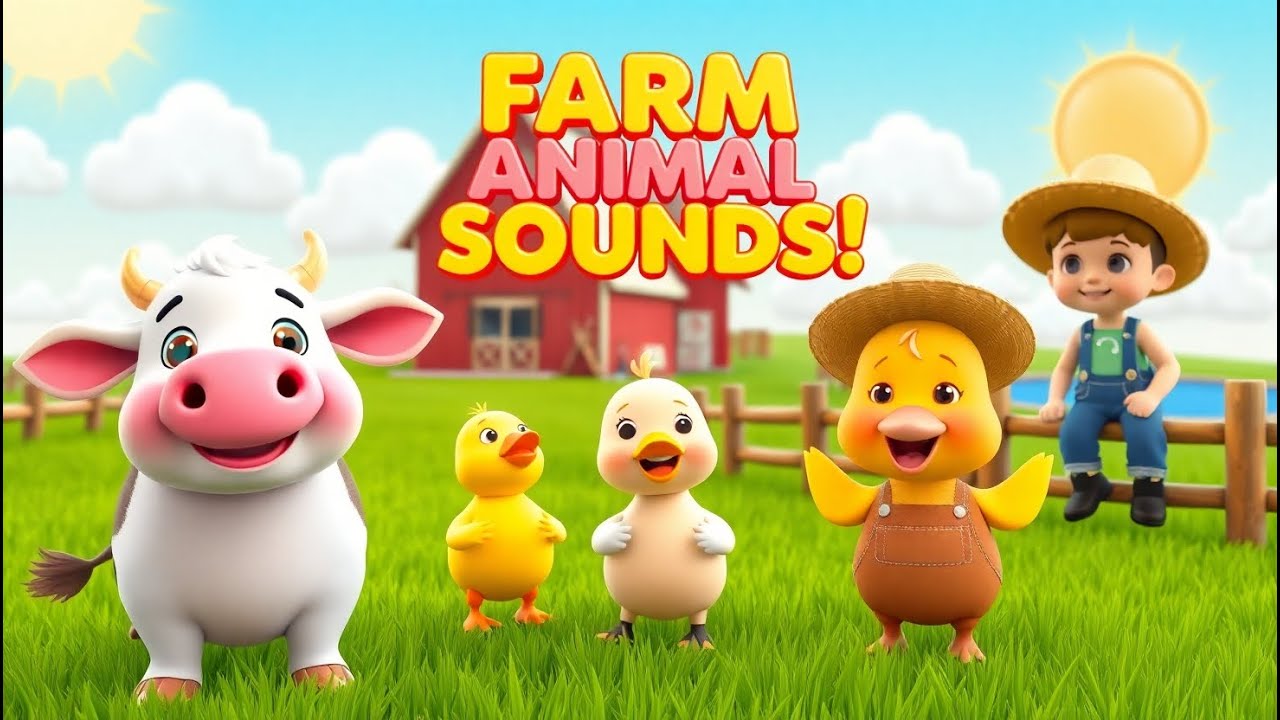 Farm Animal Sound Song || Nursery Rhymes & Kids Songs | Kidz Cartoon ...