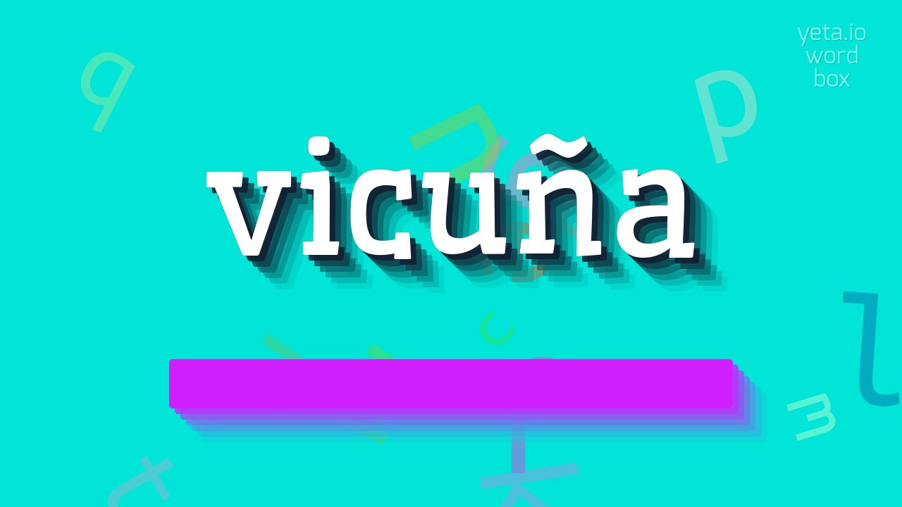 How to say "vicuña"! (High Quality Voices) - YouTube