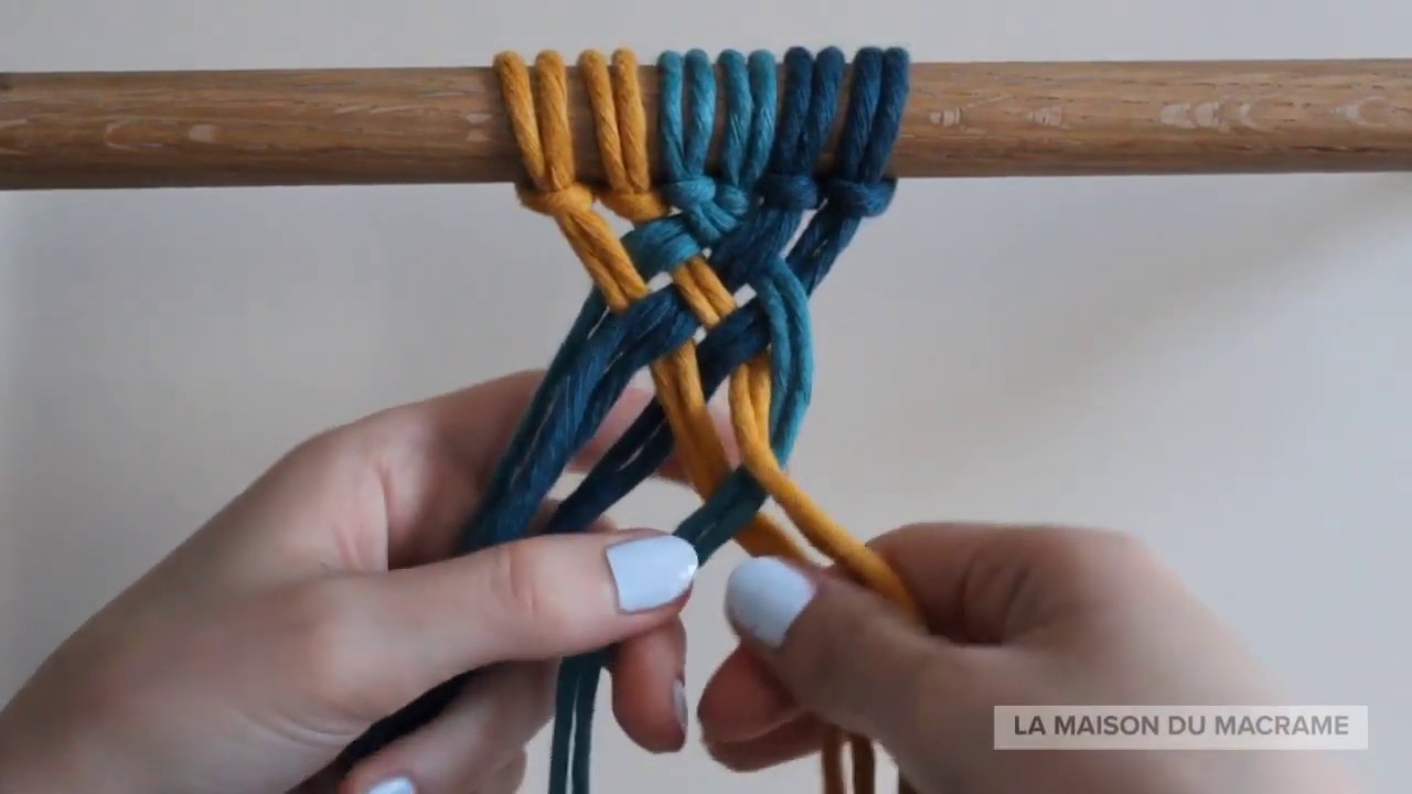 Macraweave / Macrame weave tutorial - YouTube