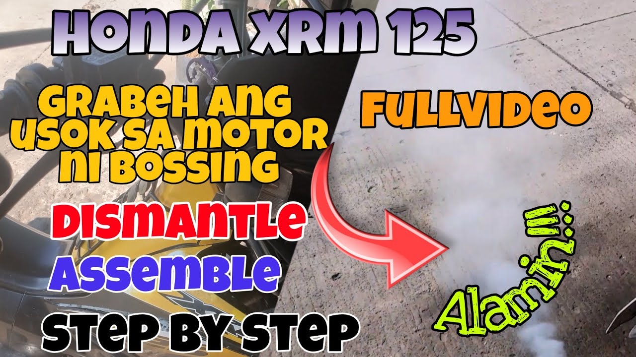 Honda Xrm 125 Grabe ang Puting Usok sa Motor ni Bossing Dismantle ...