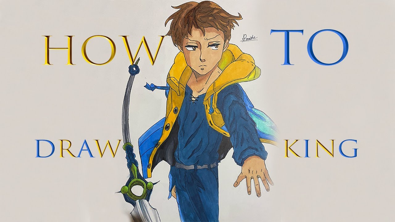How to draw King 7 Deadly Sins - YouTube