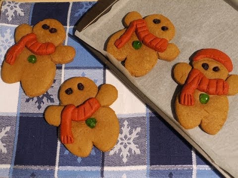 暖笠笠薑餅人How to make Molasses Gingerbread Men (without cookie cutter ...