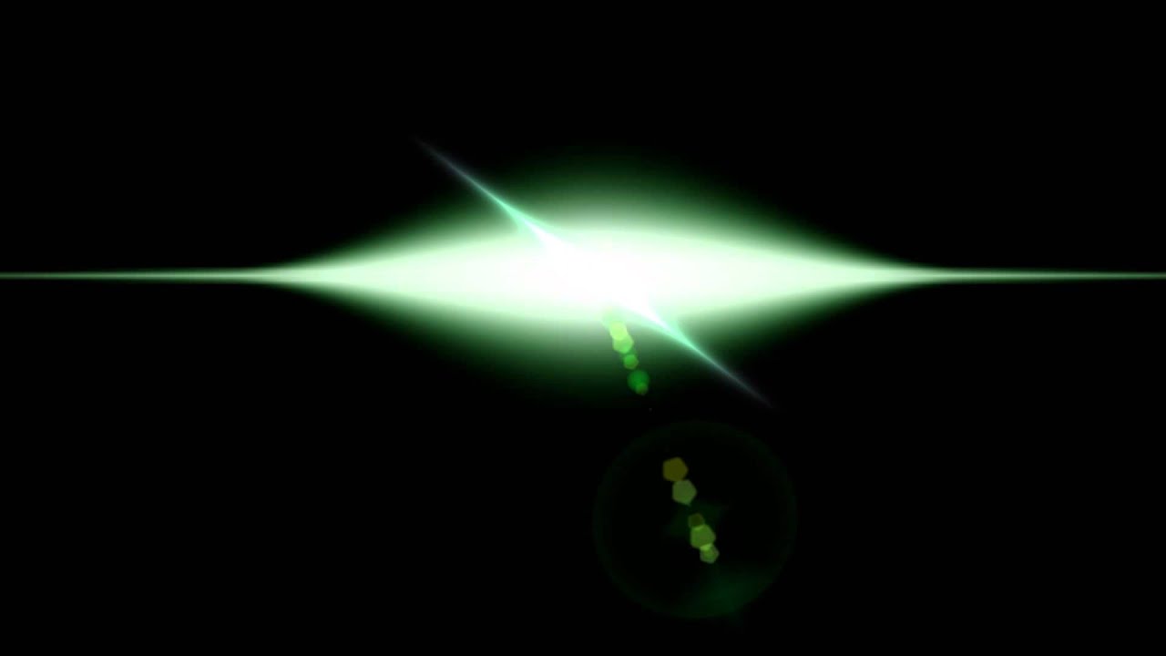 Lens Flare ANIMATION FREE FOOTAGE HD Green Black Background - YouTube