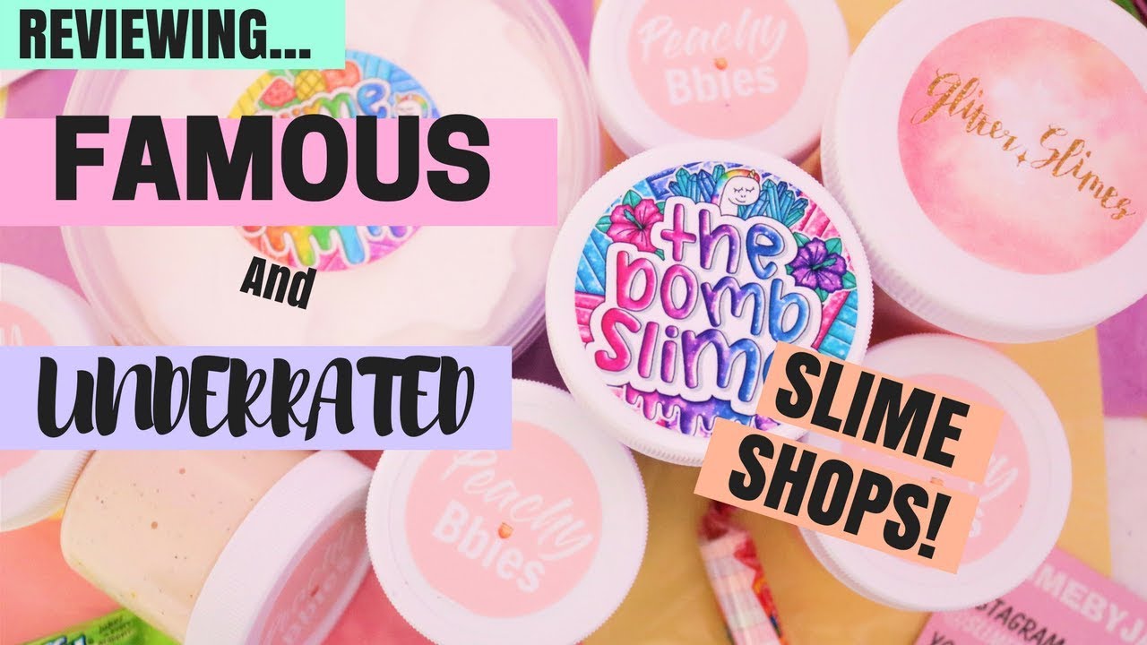 100% HONEST REVIEW OF FAMOUS AND UNDERRATED SLIME SHOPS! Slime Package ...