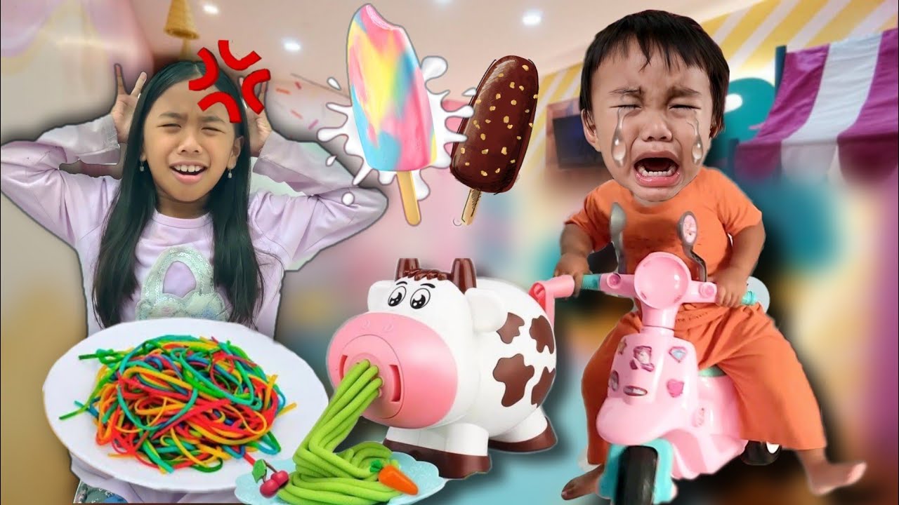 Vlog Keluarga Riska Jagain Bayi Lucu Makan Es Krim, Masak Masakan Mie ...