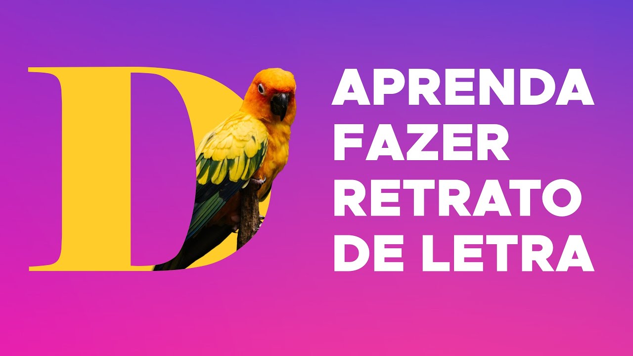 Aprenda fazer retrato de letra - YouTube