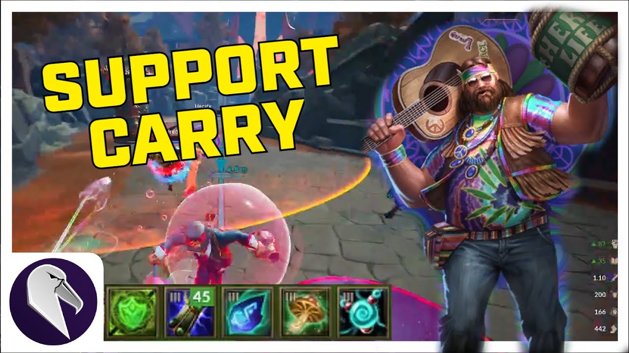 YOU CAN STILL CARRY AS SUPPORT - SMITE 2 Bacchus Support Gameplay - YouTube