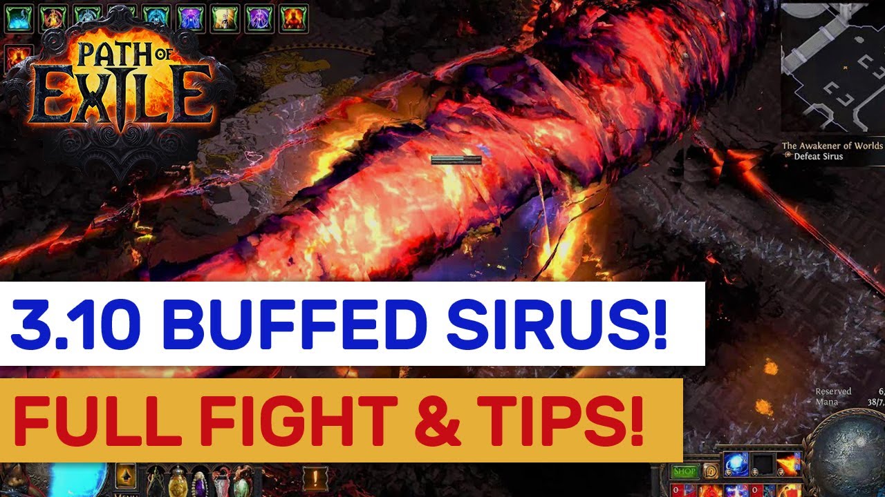 3.10 Buffed Sirus! Full Fight With Explanations & Tips! | POE Delirium ...