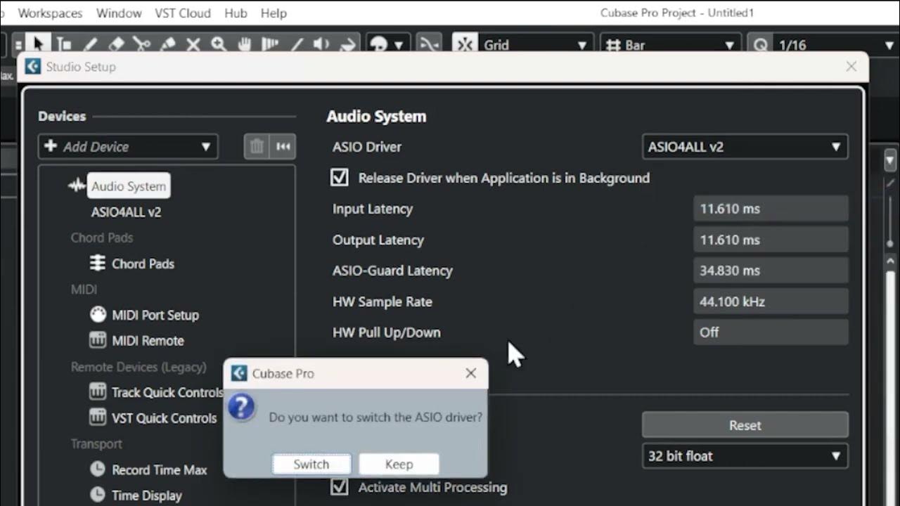 How to connect Audio Array audio interface with Cubase - YouTube
