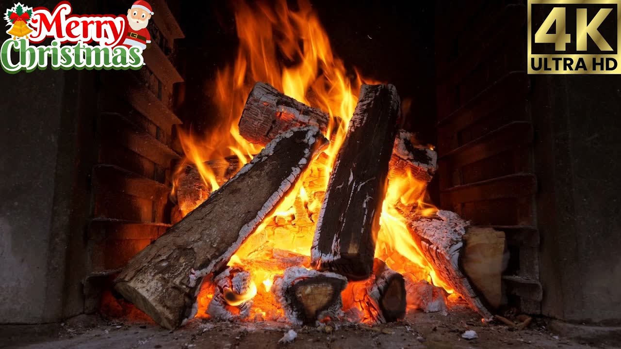 🔥 Relaxing Fireplace 4K | Soft Fire Crackles & Gentle Light for Calm ...