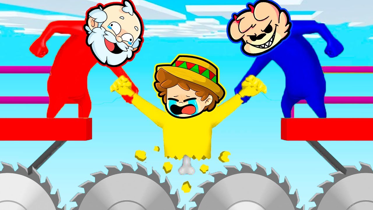 ¡NO me SUELTES! 😭 ¡BATALLA de YOUTUBERS! 😂💥 GANG BEAST con SILVIOGAMER ...