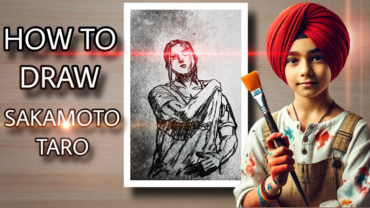HOW TO DRAW SAKAMOTO TARO||TUTORIAL|| SAKAMOTO TARO|| SAKAMOTO DAYS ...
