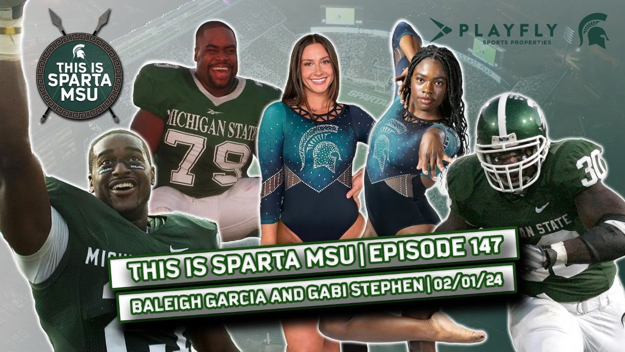 Baleigh Garcia & Gabi Stephen Michigan State Gymnastics Big Ten Champs LIVE| This is Sparta MSU ...