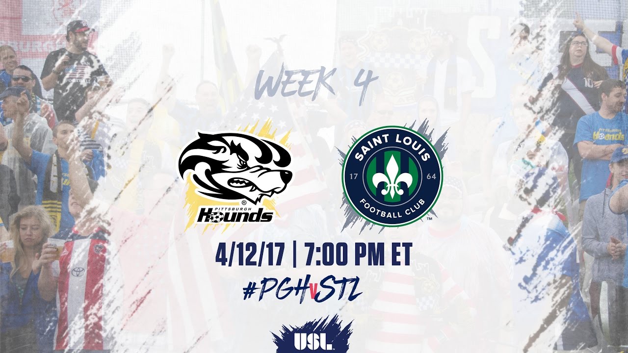 USL LIVE - Pittsburgh Riverhounds vs Saint Louis FC 4/12/17 - YouTube