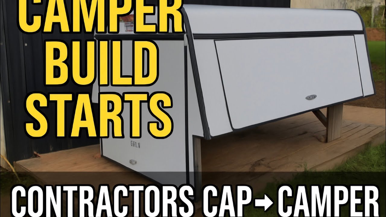 Turning a Contractors Cap Into a Camper- Tacoma Build Ep. 1" - YouTube