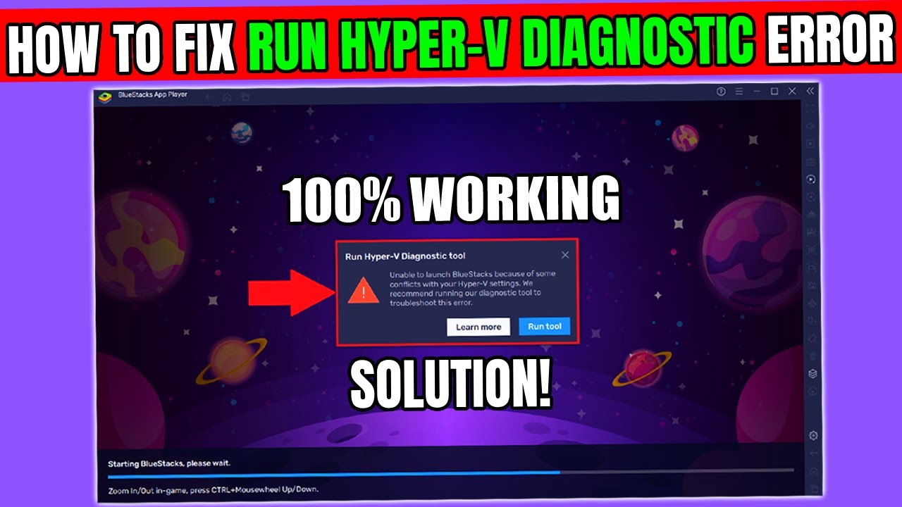 Bluestacks 5 Won't Start? Fix Hyper-V Diagnostic Tool Errors Fast!⚡ ...