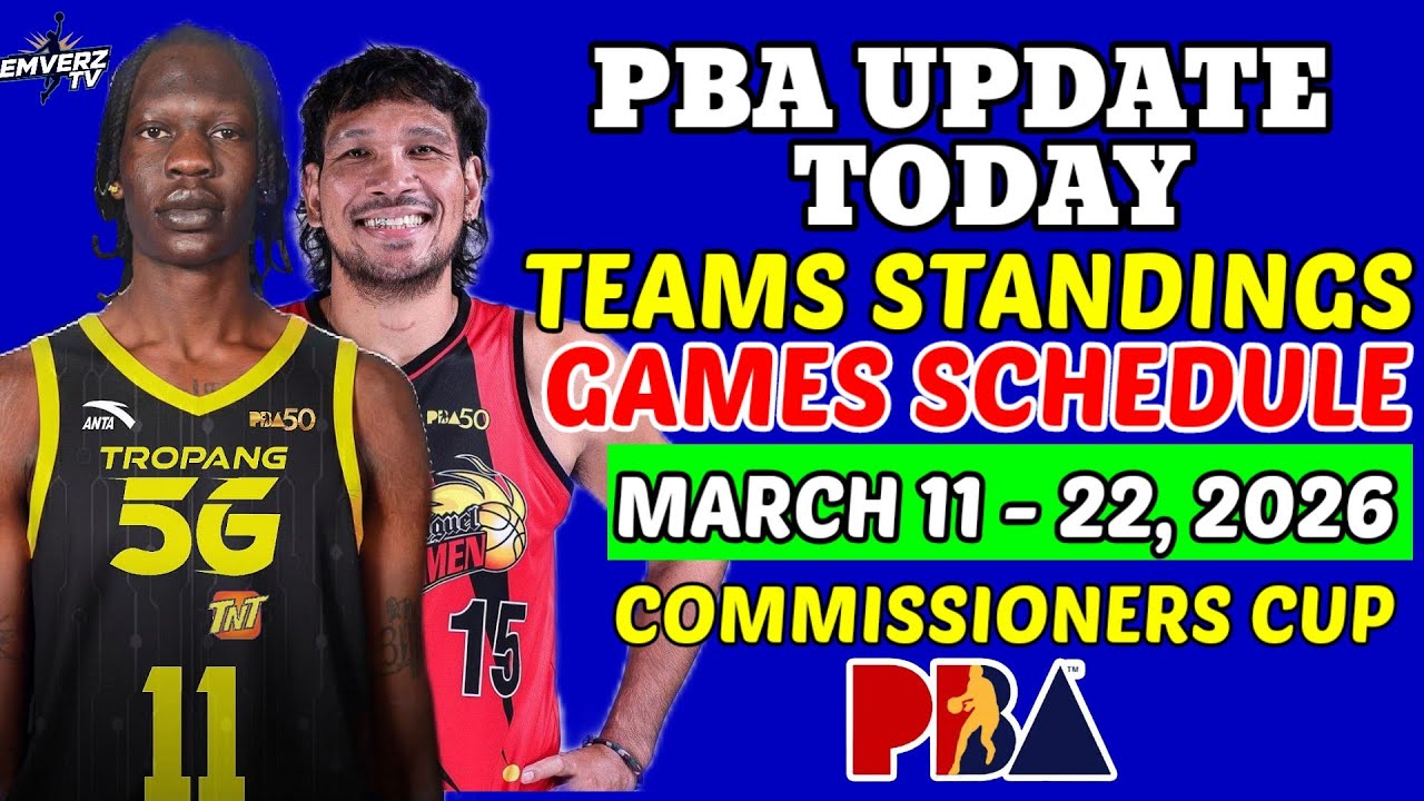 PBA update PBA Standings today |Games Schedule March 11 - 22, 2026Pba ...