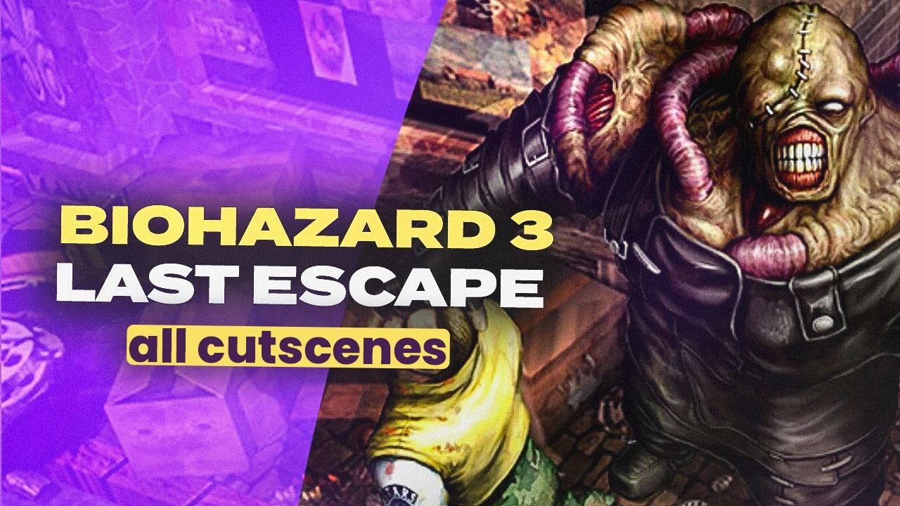 BIOHAZARD 3 LAST ESCAPE - All Cutscenes (GAME MOVIE) PC/DOLPHIN ️4K ᵁᴴᴰ ...