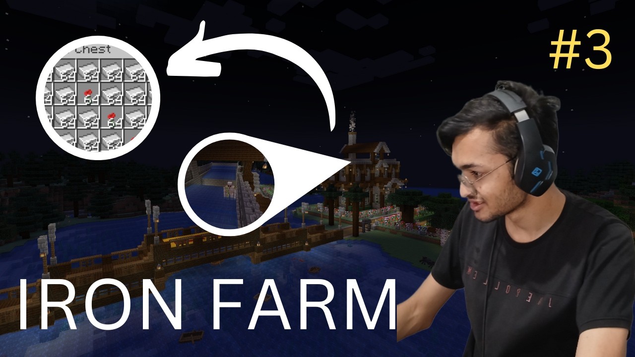 BUILD THE BEST IRON FARM HOUSE IN | #minecraft#ironfarm | Exo Og World ...