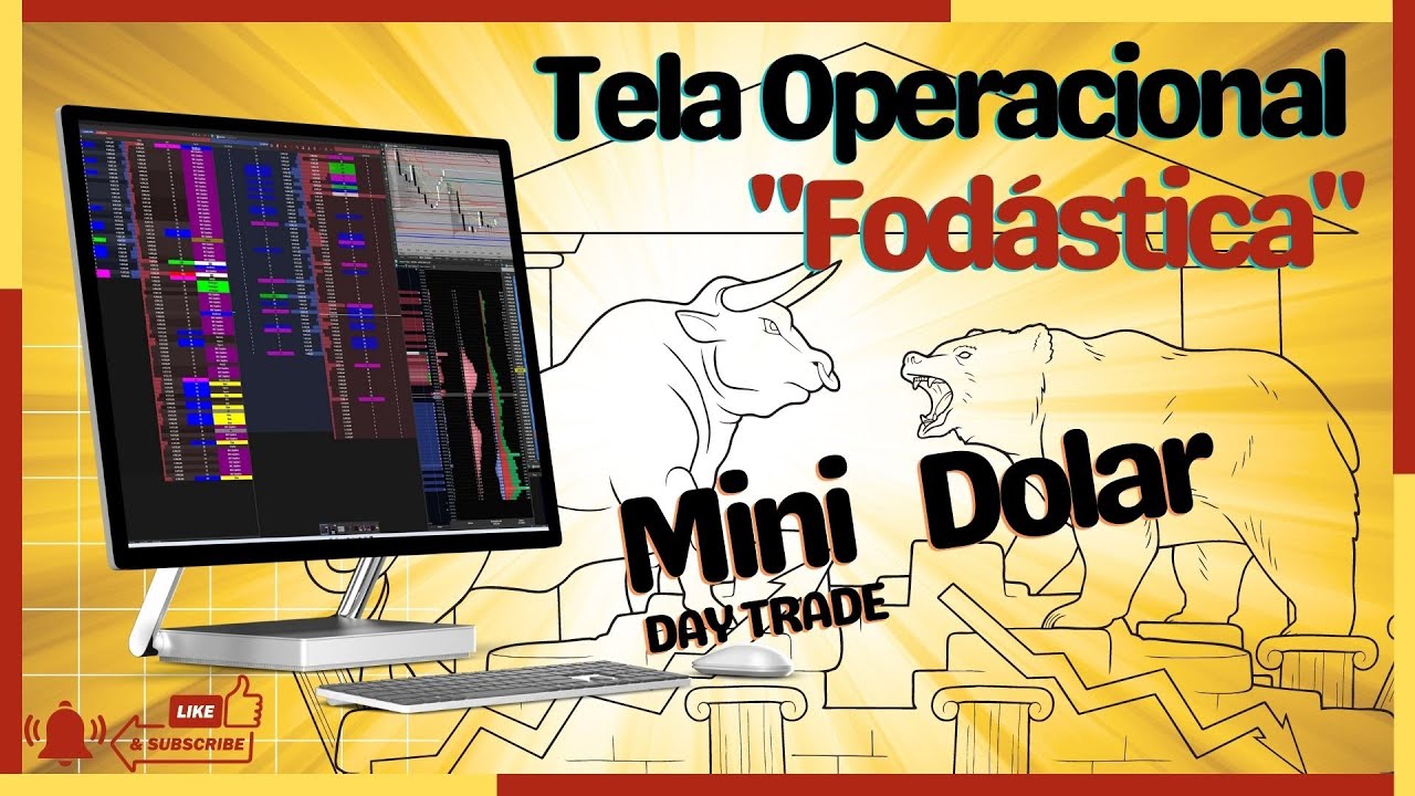 TELA OPERACIONAL DE TRABALHO Gráfico e Tape reading Melhor tela DOLAR ...