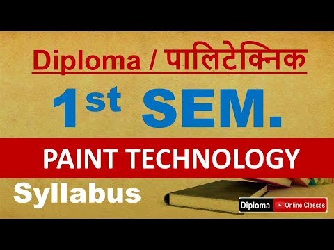 Paint Technology II Syllabus II Diploma II Diploma Online Classes II ...