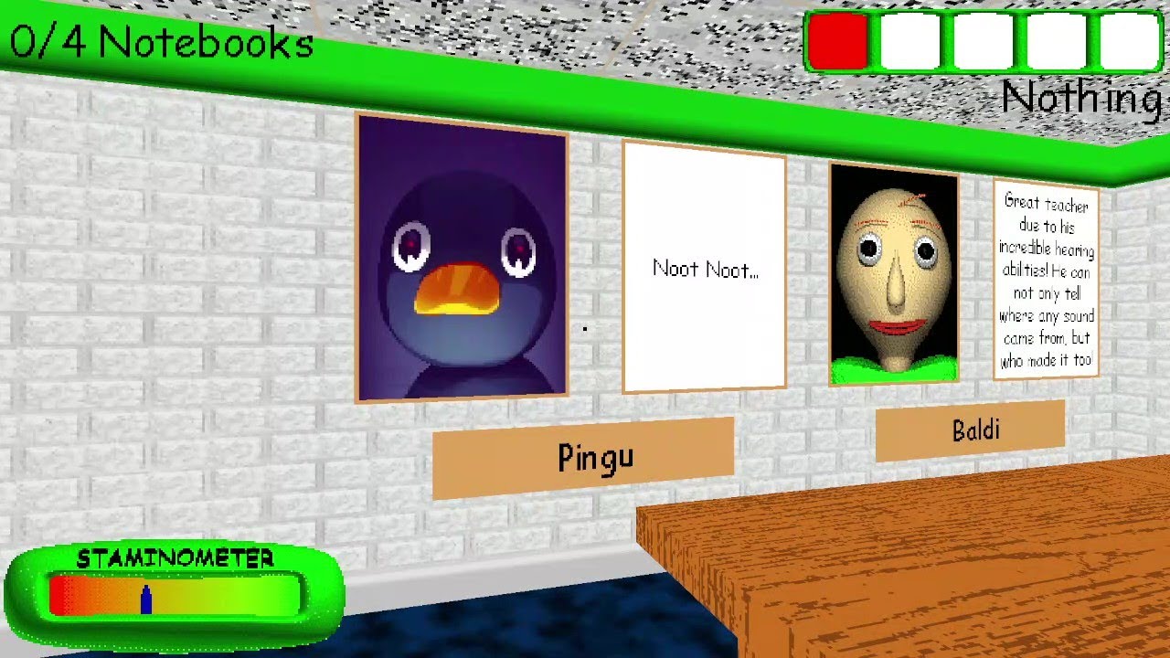Pingu in Baldi's Basics Plus (BB+ V0.5.2 Mod) - YouTube
