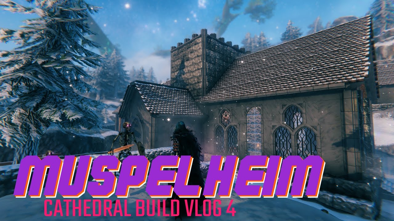 Muspelheim Community Cathedral Build Vlog #4 - Valheim Building! - YouTube