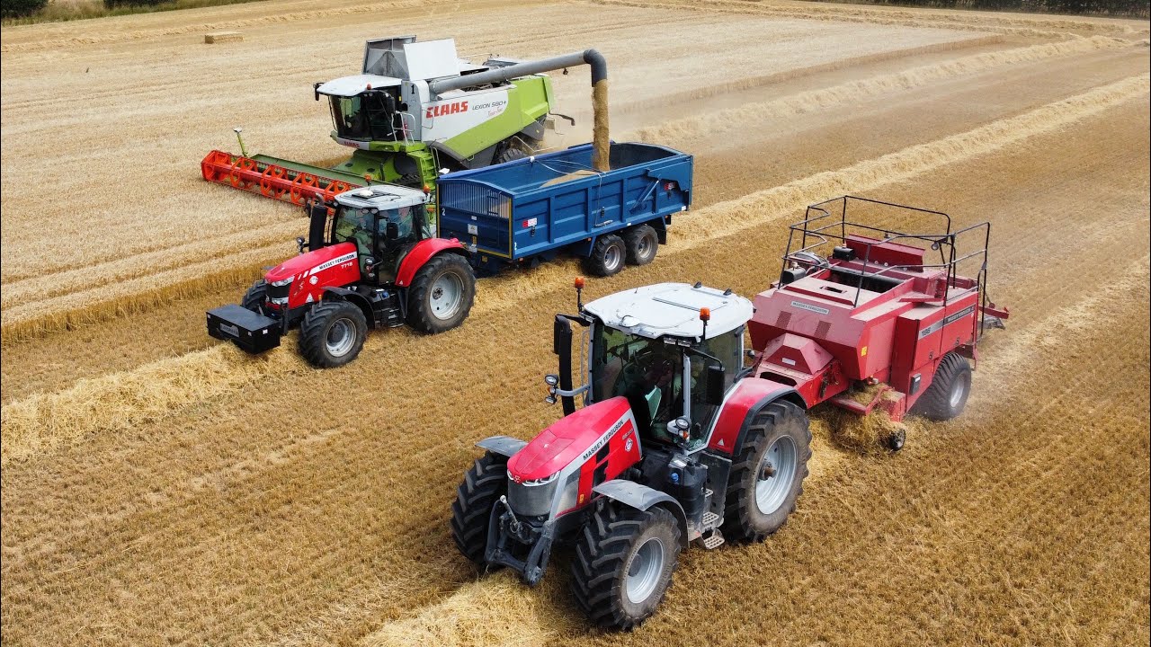 How cool is this farming! (Spring Barley harvest 2024) - YouTube