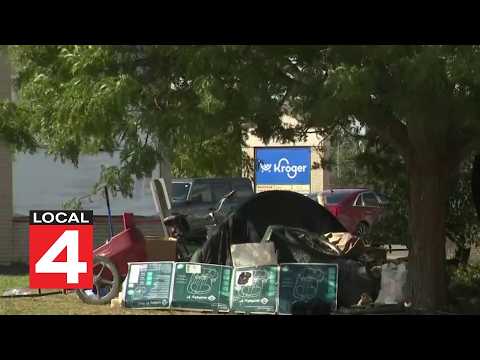 Obdachlosencamp in Westland hinter Kroger wirft Fragen zur Hilfe auf