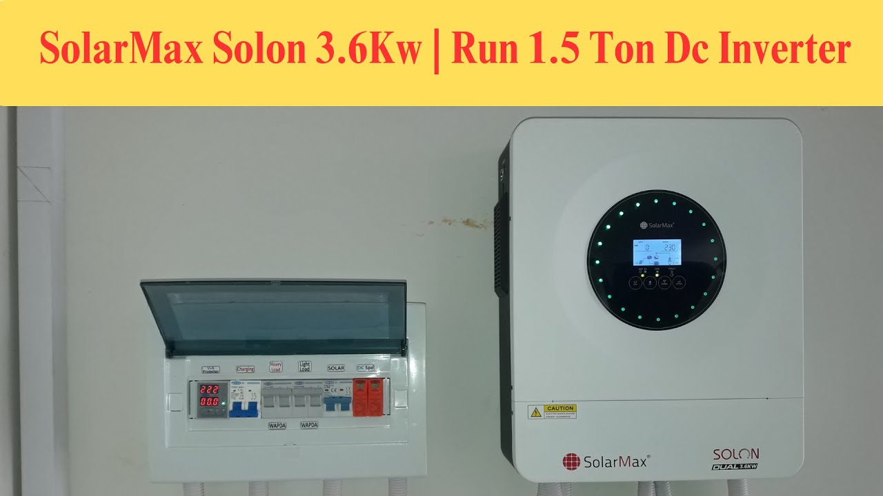 SolarMax Solon Dual 3.6Kw Complete Installation || Runs a Complete ...