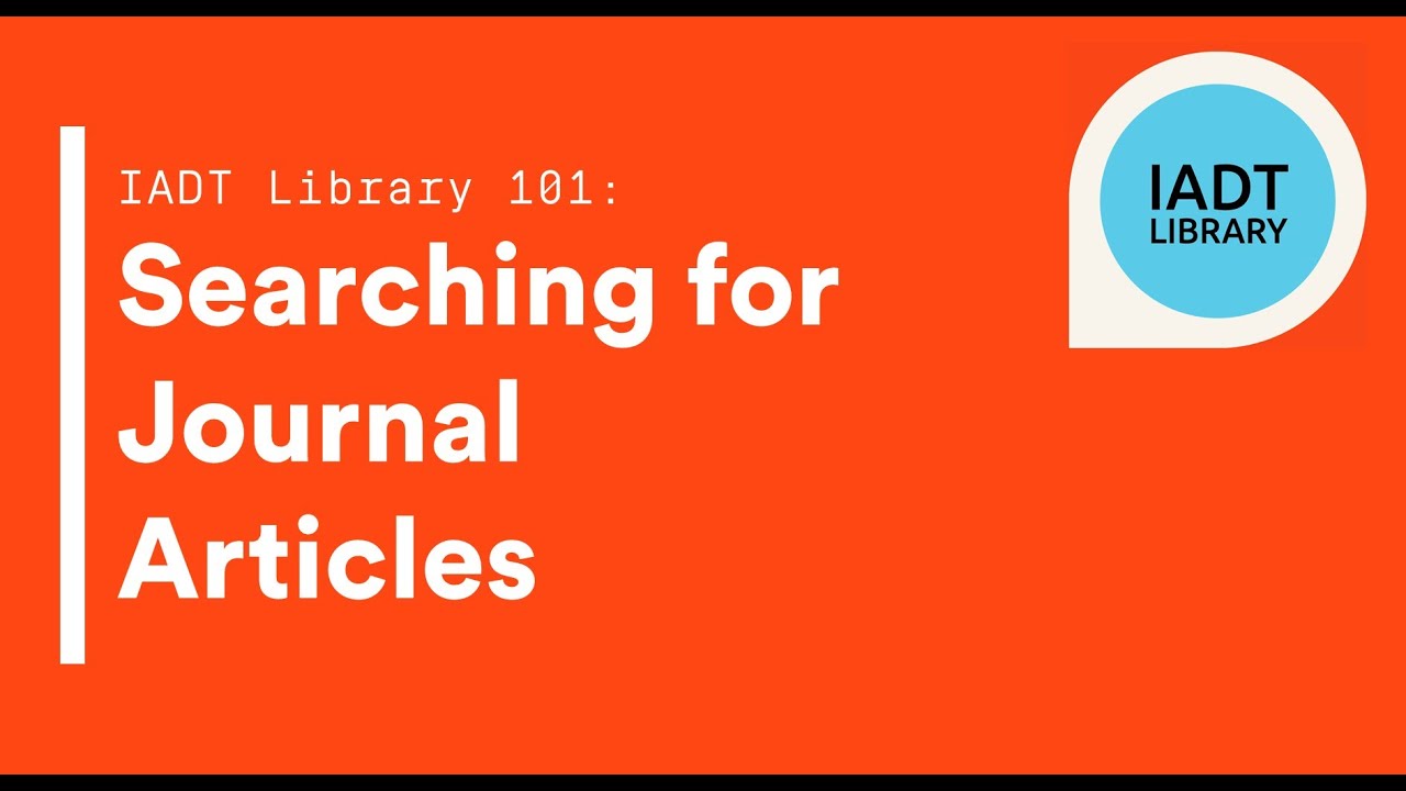 Finding online journal articles | IADT Library - YouTube