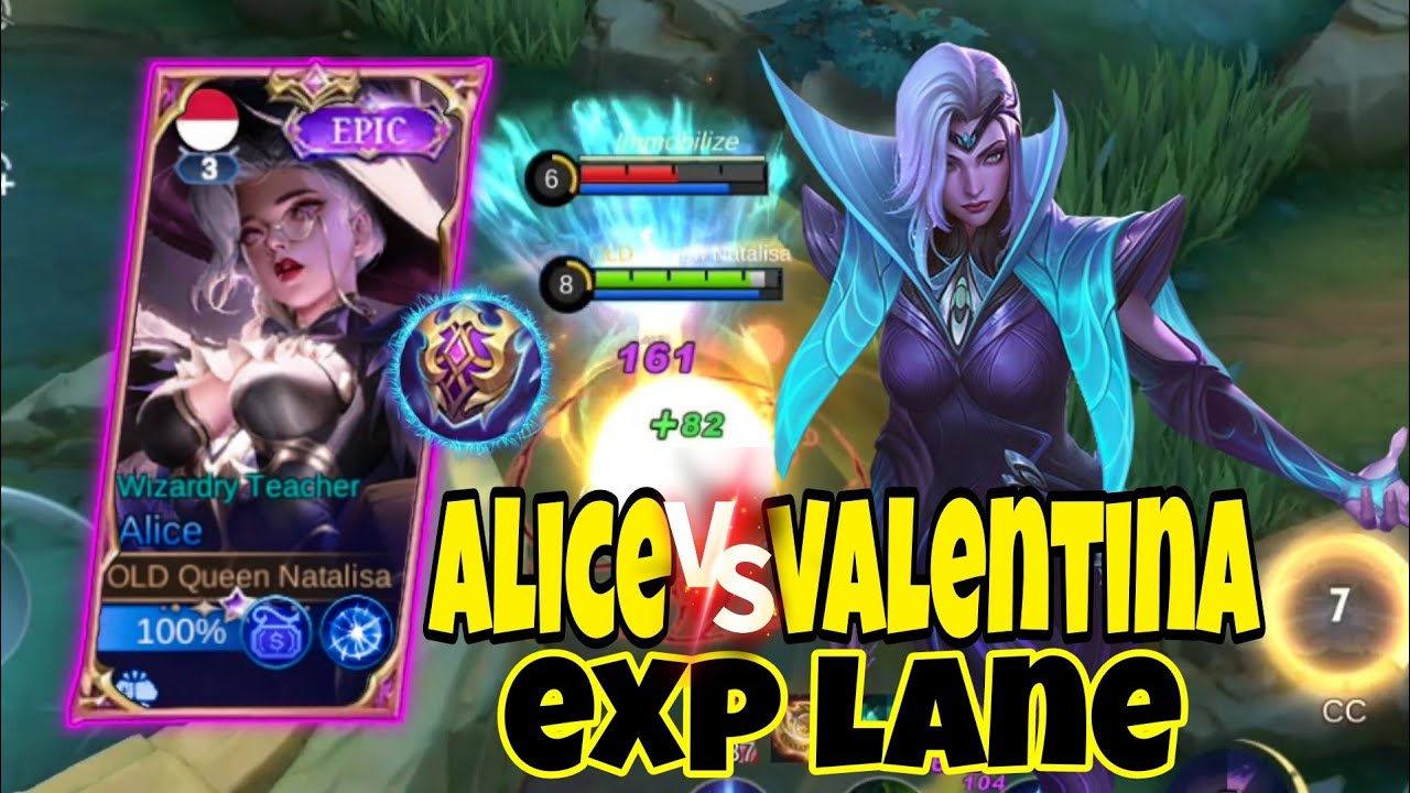 alice fought against valentina in the exp lane auto counter Athena ...