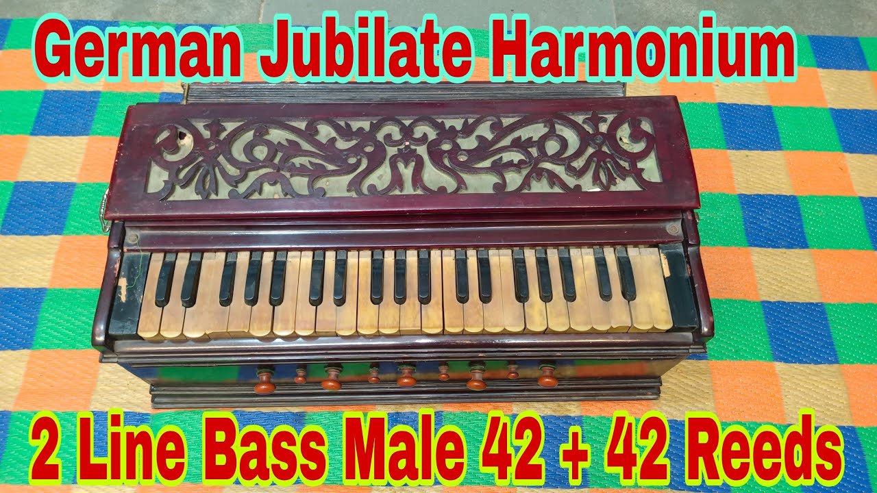 Antique German Jubilate Harmonium। Sold। 2 Line Bass Male 42 +42 Kyes ...