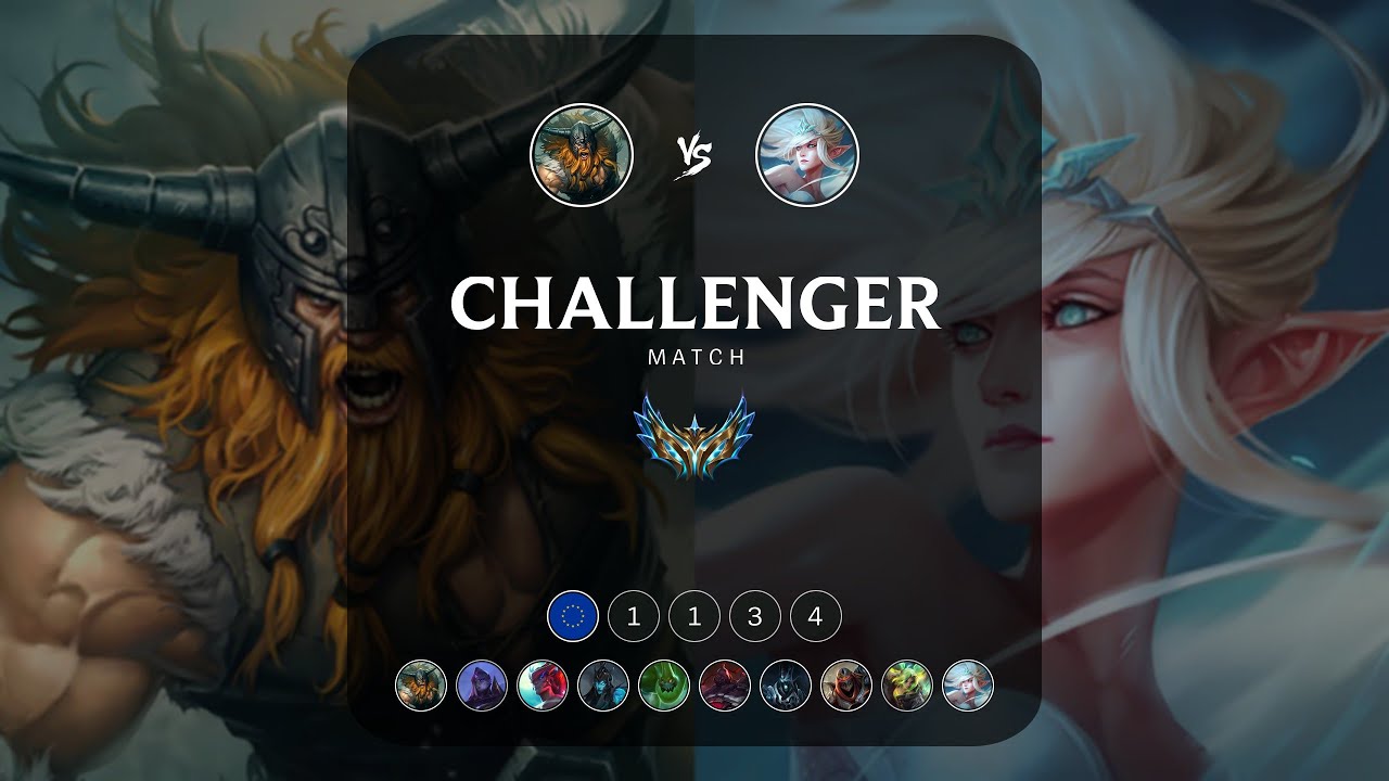 EUW Challenger match 1134: Super Olaf vs Super Janna - YouTube