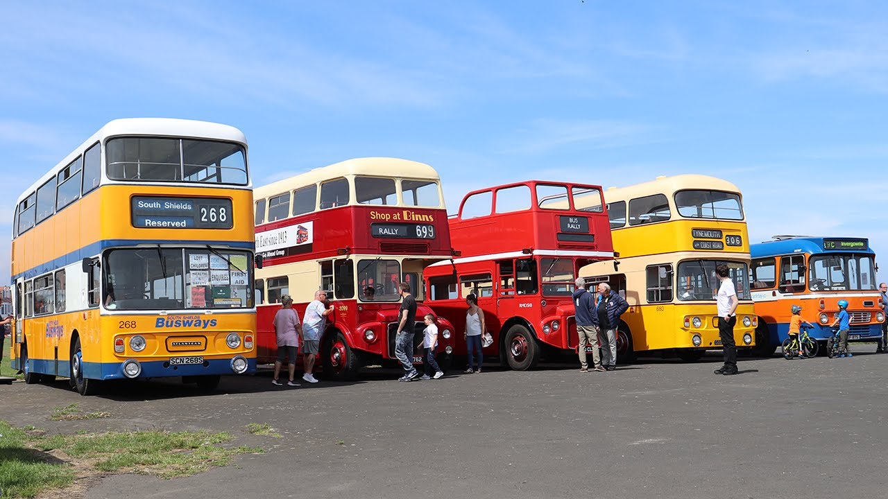 Whitley Bay Bus Rally 2021 - YouTube