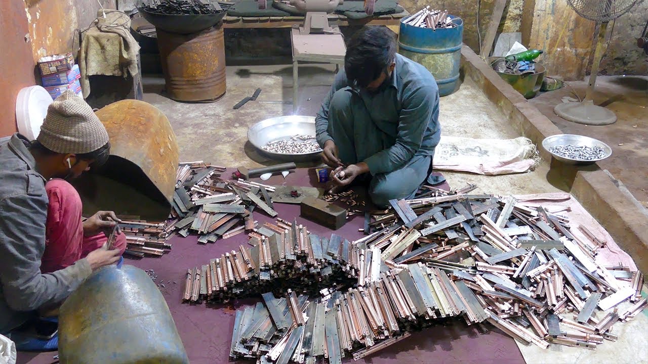 Fascinating Skills of Making Door Lock (Latch) - YouTube