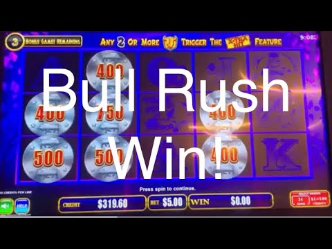 😃 Bull Rush Slots, $5 Bet Bonus WIN! #bullrushslots #bullblitzslots # ...