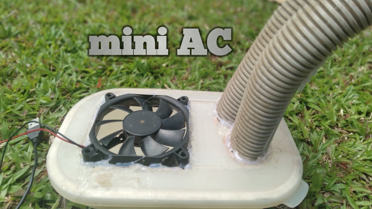 how to make mini AC at home | simple - YouTube