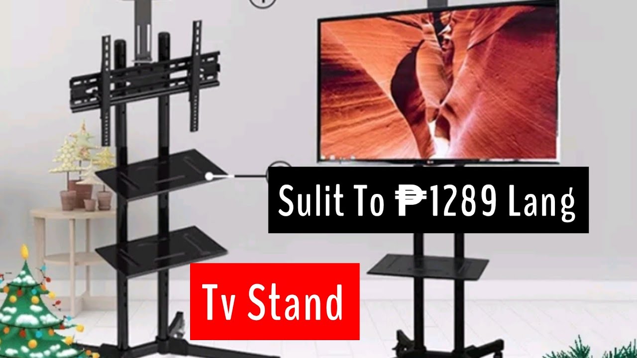 TV Stand Monitor Movable Rack nagpabudol kami sa Shopee - YouTube