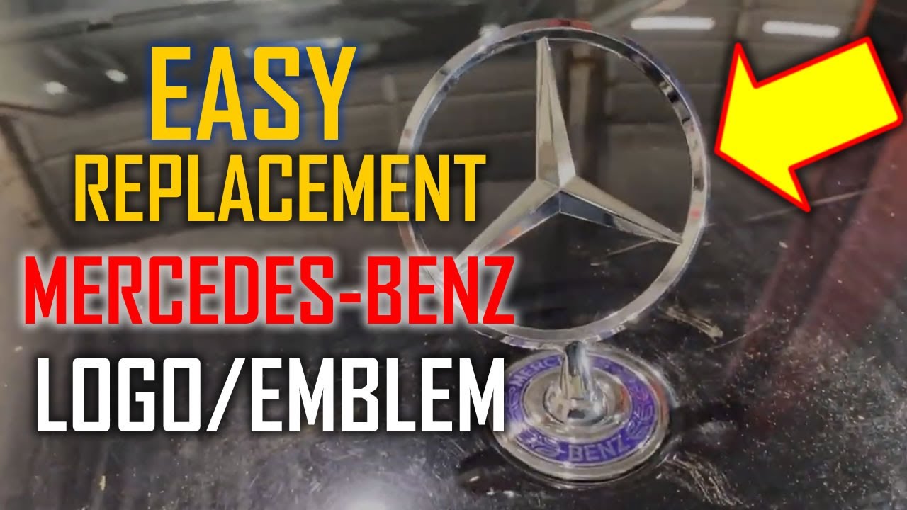 HOW TO CHANGE MERCEDES-BENZ LOGO EMBLEM FAST - YouTube