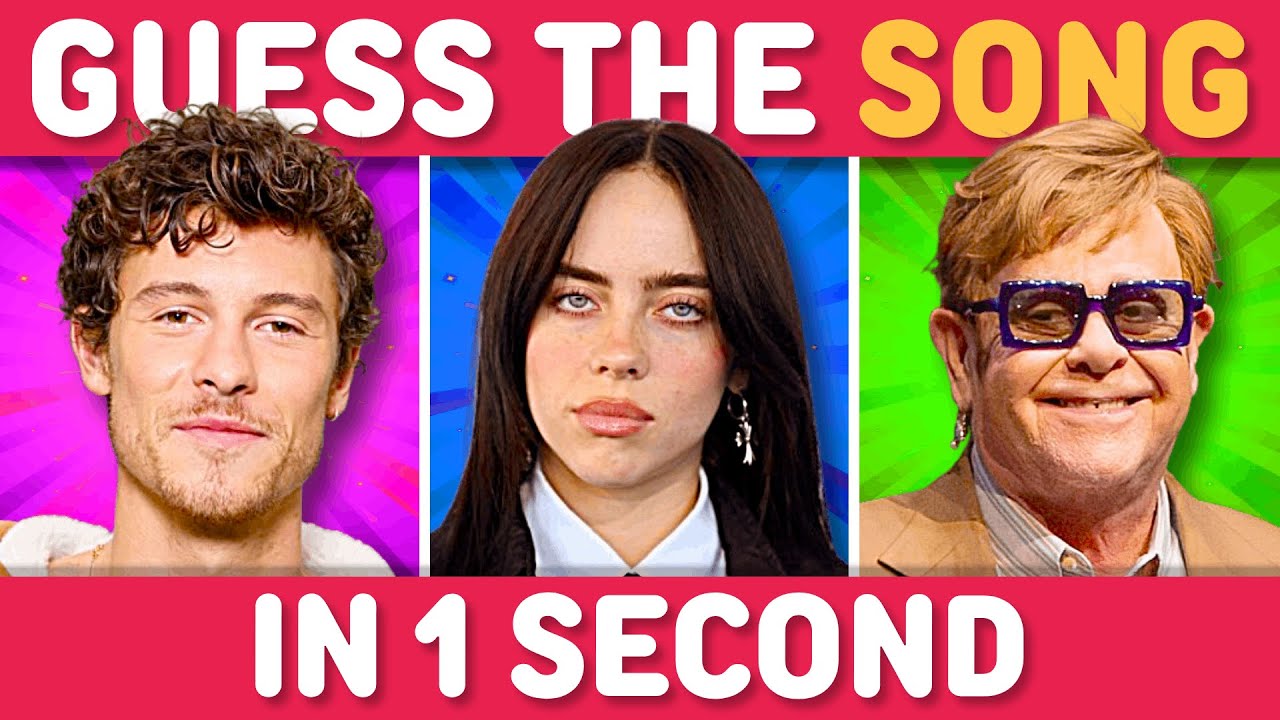 GUESS THE SONG IN 1 SECOND 🎸 | Music Quiz - YouTube