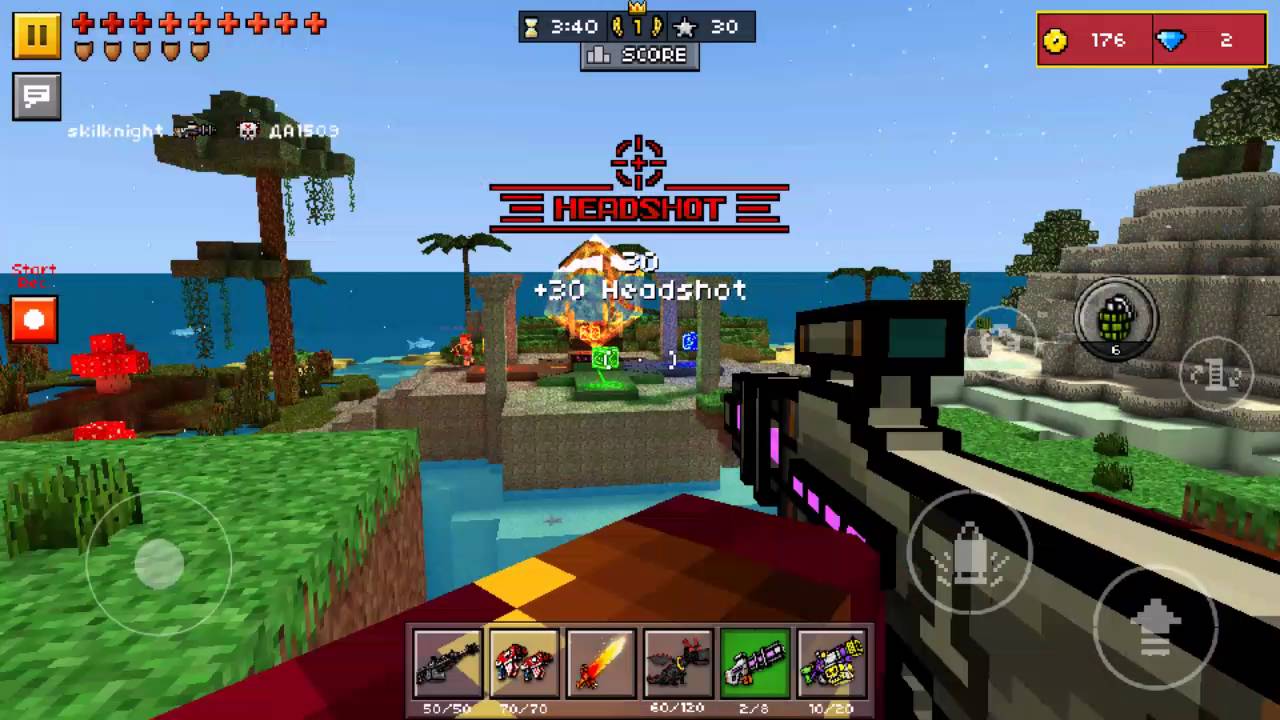Pixel gun 3D four seasons review - YouTube