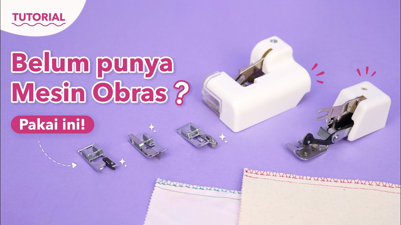 Tutorial | Cara Menjahit Semi Obras di Mesin Jahit Portable - YouTube