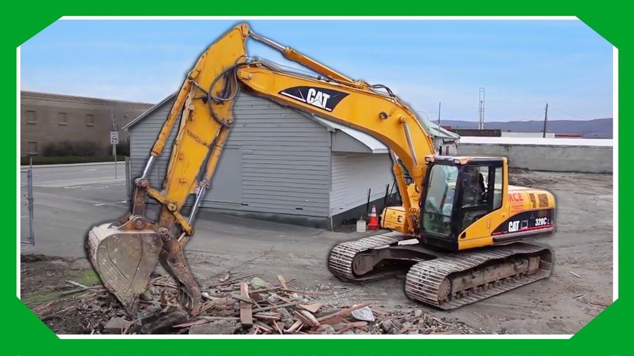 Construction Trucks for Children - Backhoe and Excavator by Machines ...