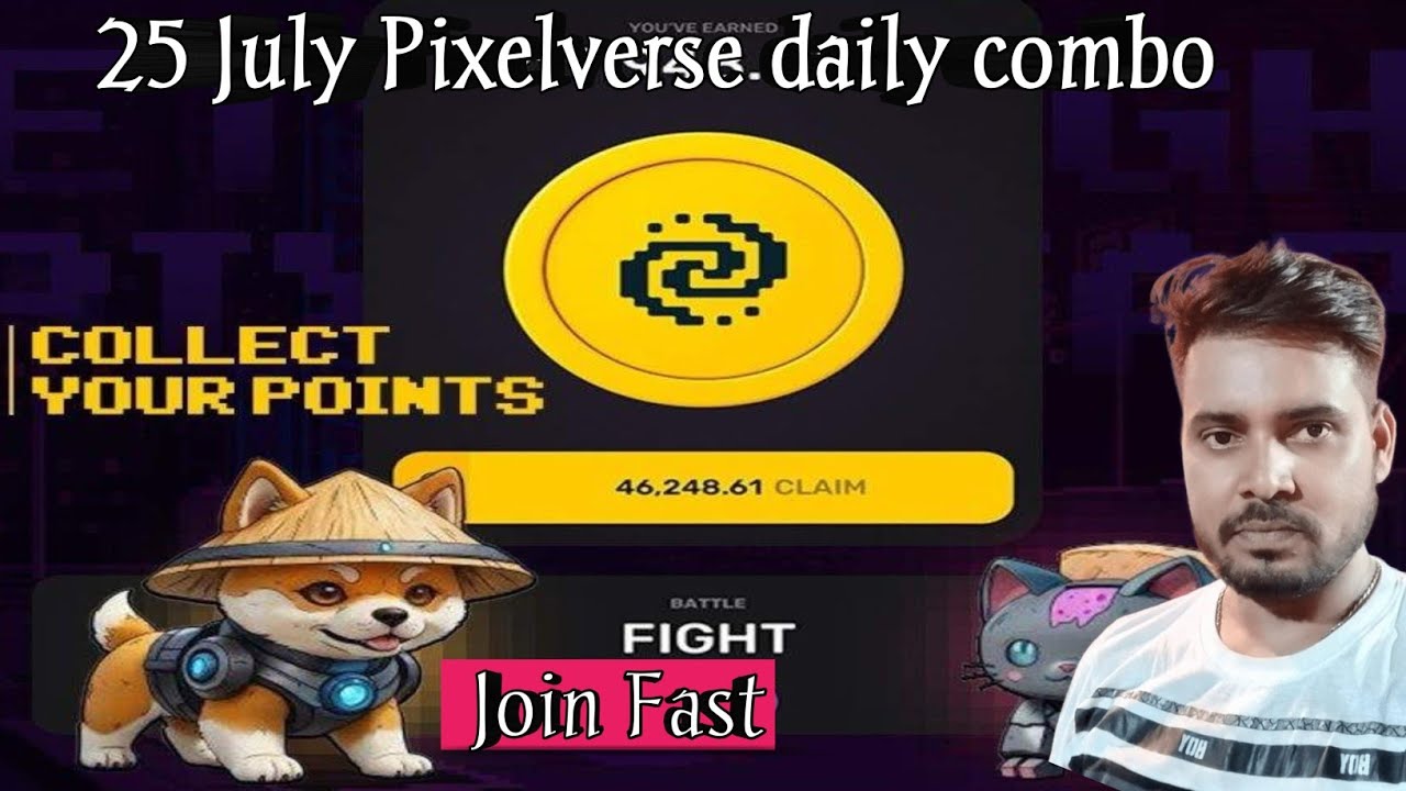 Pixel Tap By Pixelverse Daily Combo Cards 25 July 2024 | 25 July Daily ...