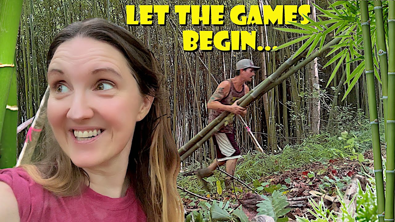 We Are Building a Bamboo Cabana! Heading To the Rain Forest For ...