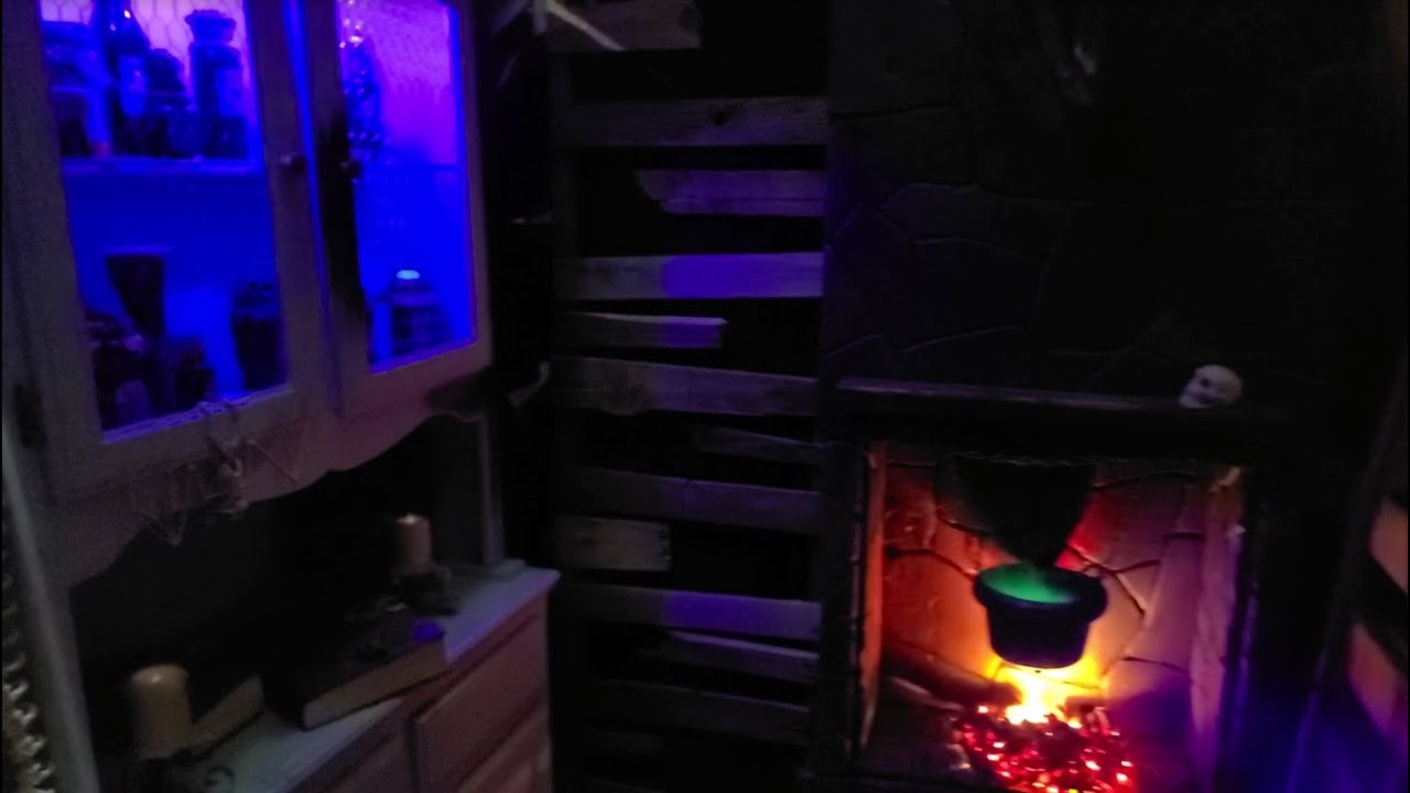 Haunted Garage 2021 - The Witch's Cabin - YouTube
