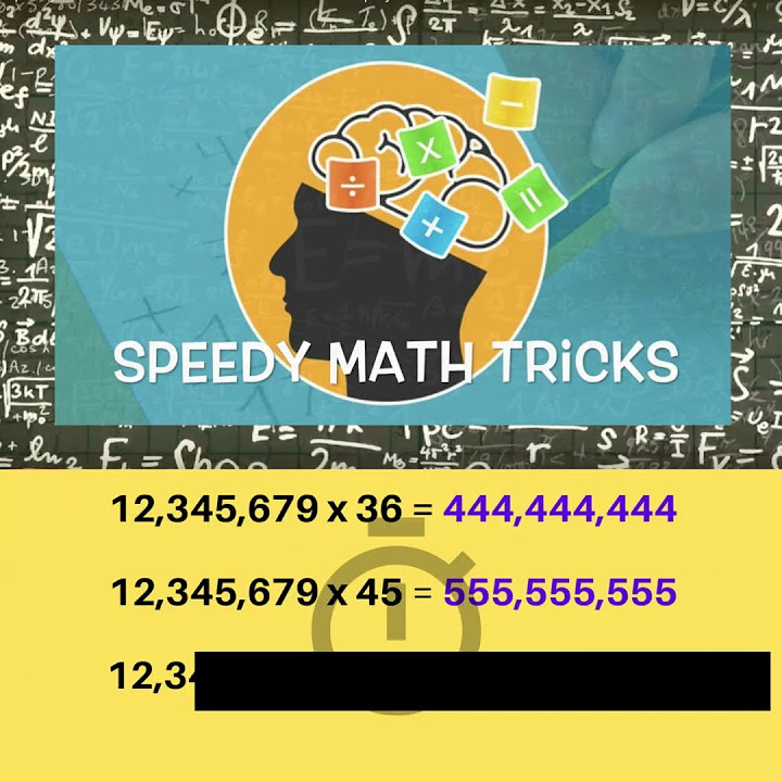 Speedy Math Tricks - Quirky Math - YouTube