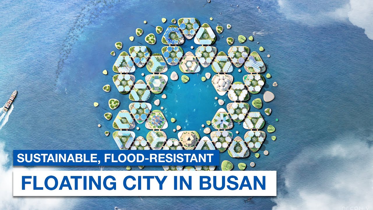 South Korea's First Flood-Resistant Floating City in Busan - YouTube