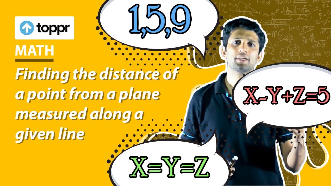 Maths 3D Geometry - Finding the distance of a point from a plane ...